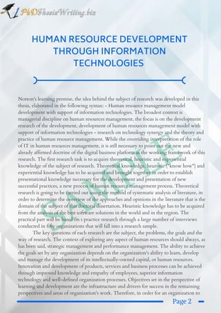 PhD Research Proposal Examples | PDF