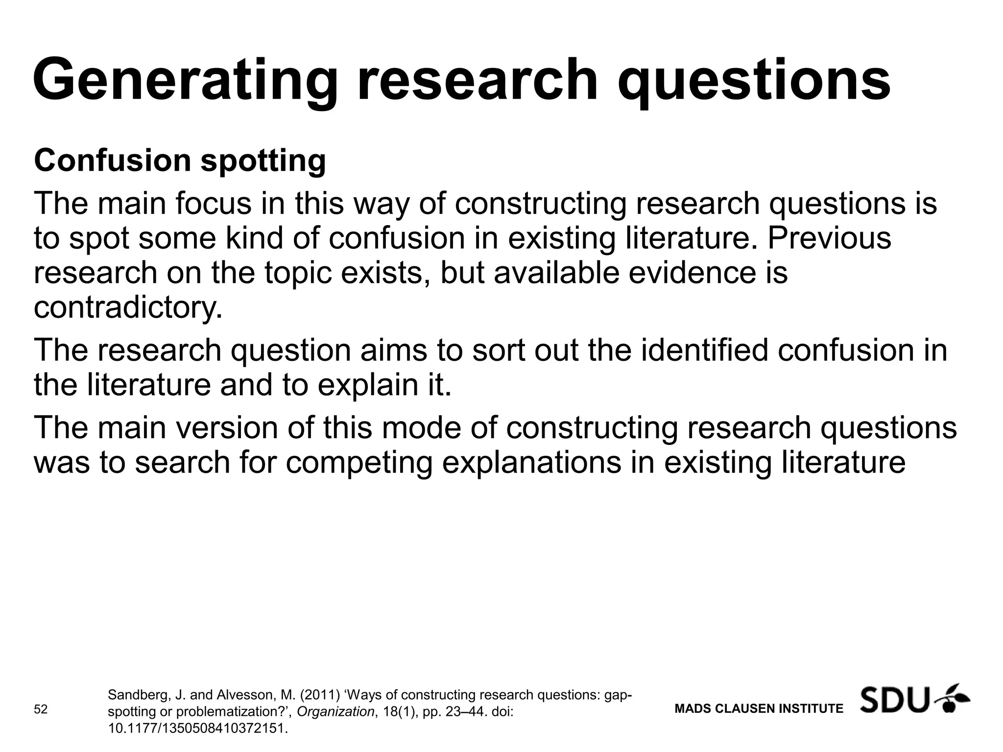 Connecting Research Questions and Research Method | PPTX
