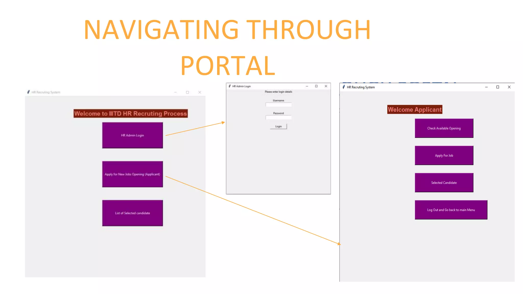 HR Recruitment System | PPTX | Programming Languages | Computing
