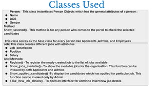 HR Recruitment System | PPTX | Programming Languages | Computing