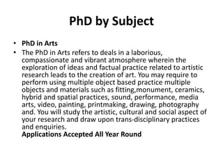 PhD Admission [www.writekraft.com] | PPT