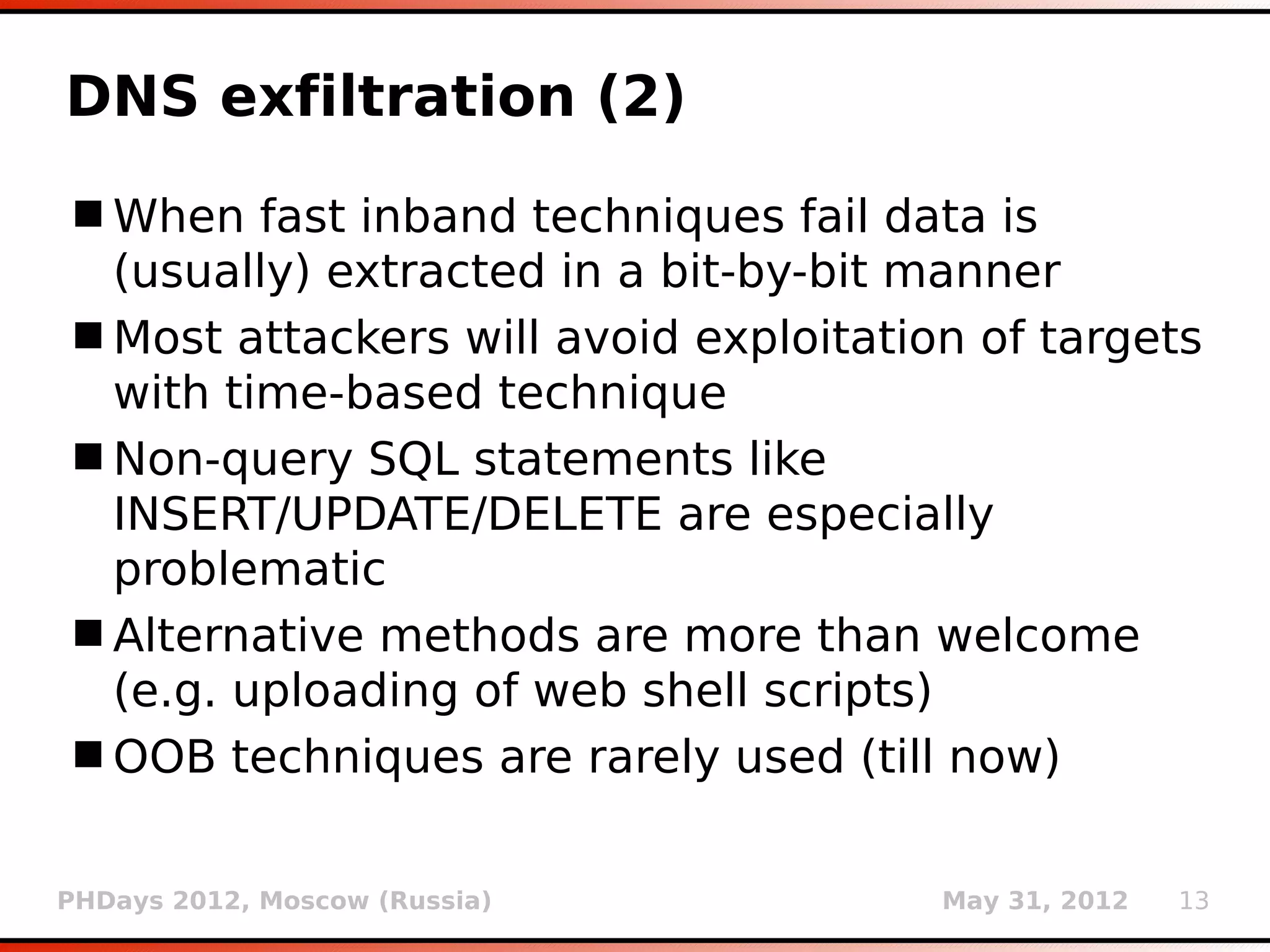 DNS Exfiltration Using sqlmap | PDF