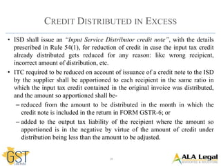 All about Input tax credit | PPTX