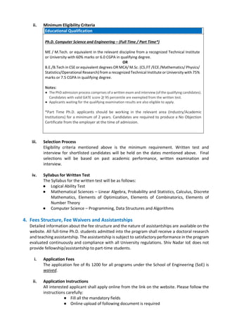 PhD in Computer Science at Shiv Nadar University – Excel in Research & Innovation! | PDF