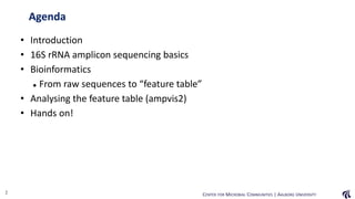 PhD course in amplicon sequencing at midas workshop 2019 | PPTX