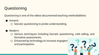 Teaching Methods: Ancient vs. Modern Approaches | PPTX