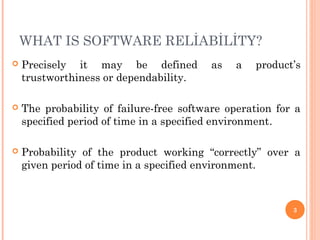 Software Reliability | PPT