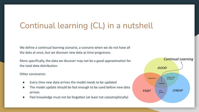 Continual Learning: why, how, and when | PDF