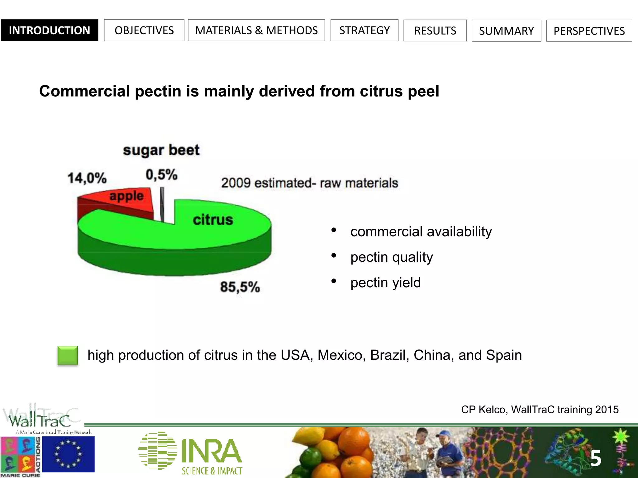 Dr. Merve Kaya- Structure of Citrus Pectine | PPTX
