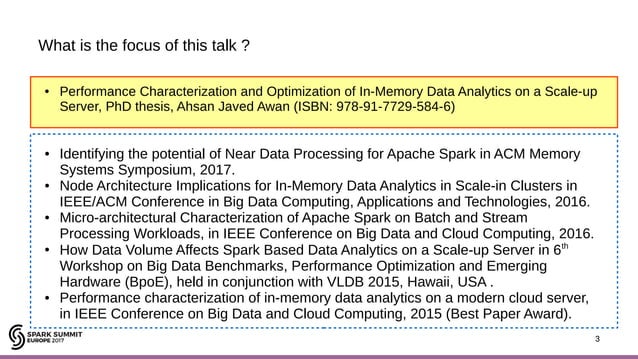 Performance Characterization and Optimization of In-Memory Data Analytics on a Scale-up Server | PPT
