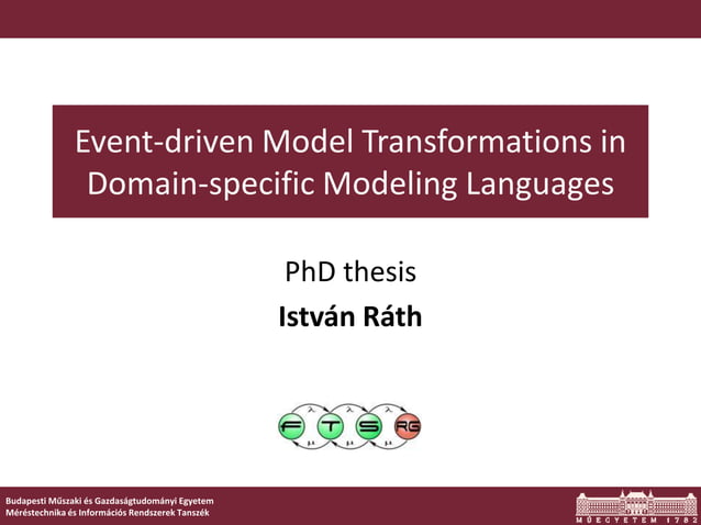 Event-driven Model Transformations in Domain-specific Modeling Languages | PPT