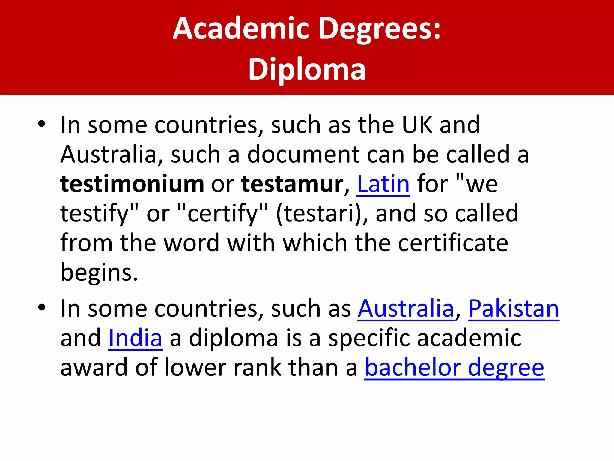 Types of Doctorate Degrees by Prof. Mohamed Labib Salem, March 2011 | PPT