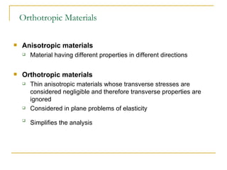 Determination of Contact Stress Distribution in Pin Loaded Orthotropic ...
