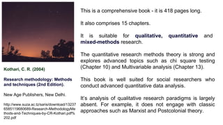 15 free qualitative and quantitative research methods books | PDF