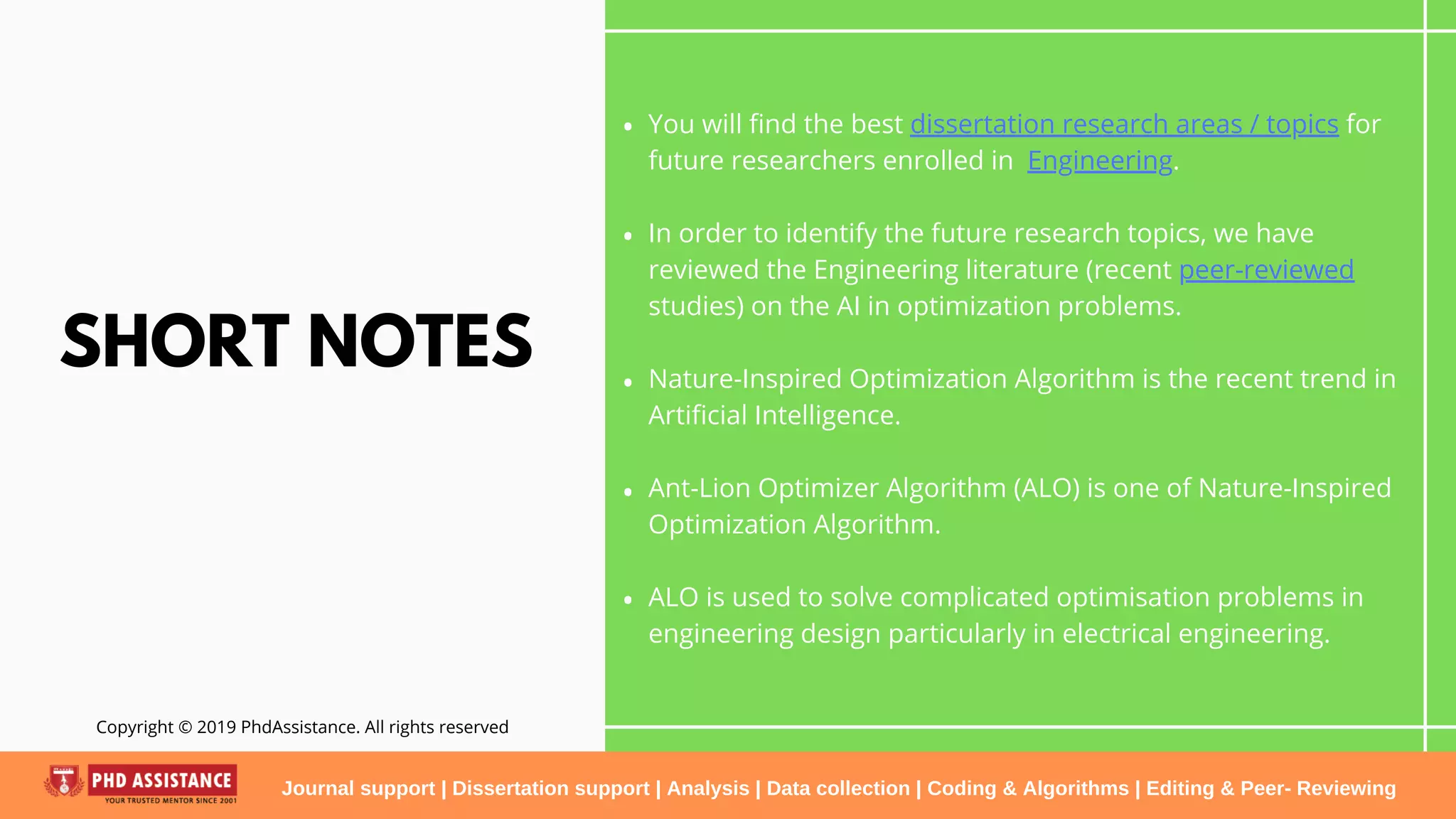 PhD Dissertation Writing Services TIPS FOR DEVELOPING Ant-Lion Optimizer Algorithm Where and how ...