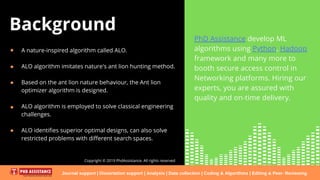 PhD Dissertation Writing Services TIPS FOR DEVELOPING Ant-Lion Optimizer Algorithm Where and how ...