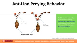 PhD Dissertation Writing Services TIPS FOR DEVELOPING Ant-Lion Optimizer Algorithm Where and how ...
