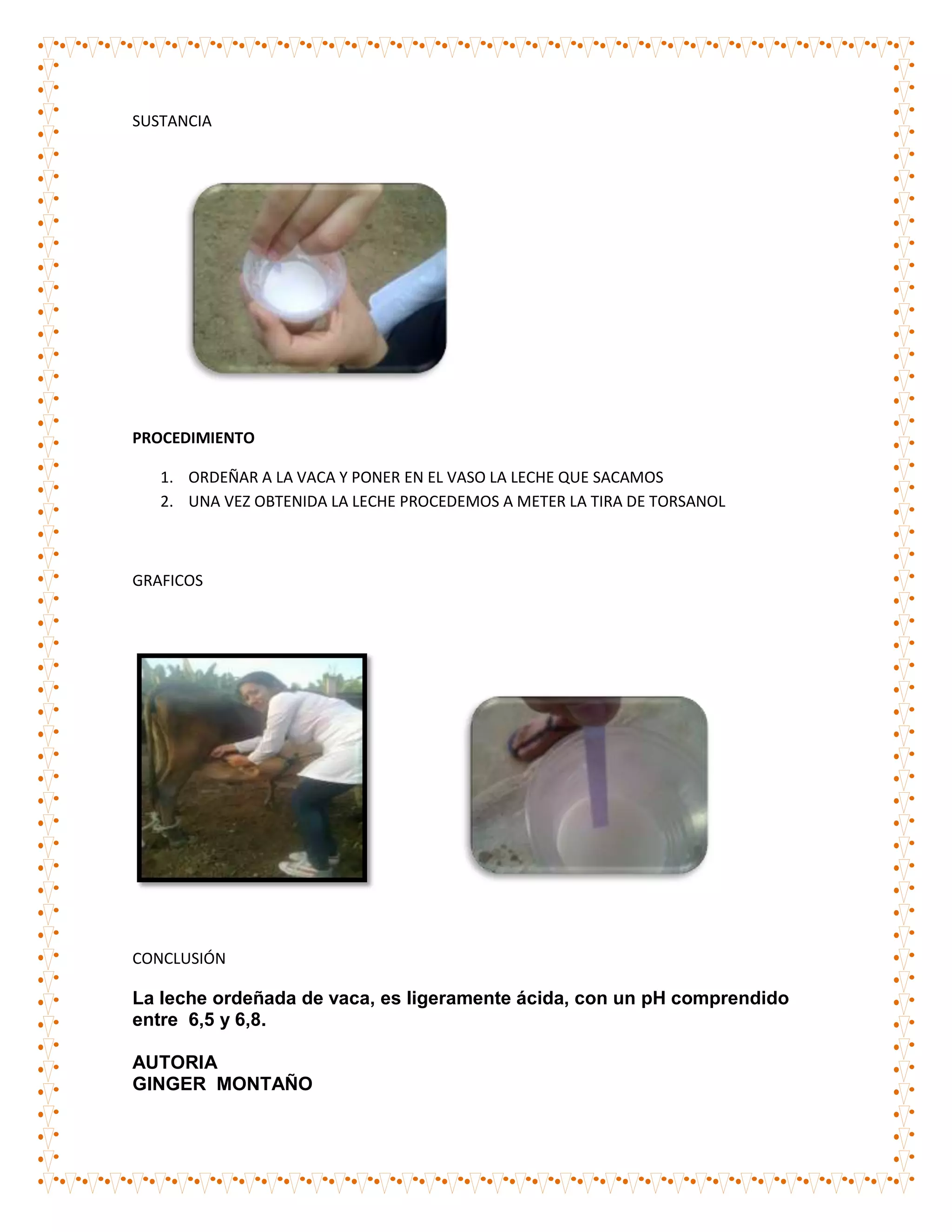 Ph de la leche de vaca recien ordeñada | DOCX | Science