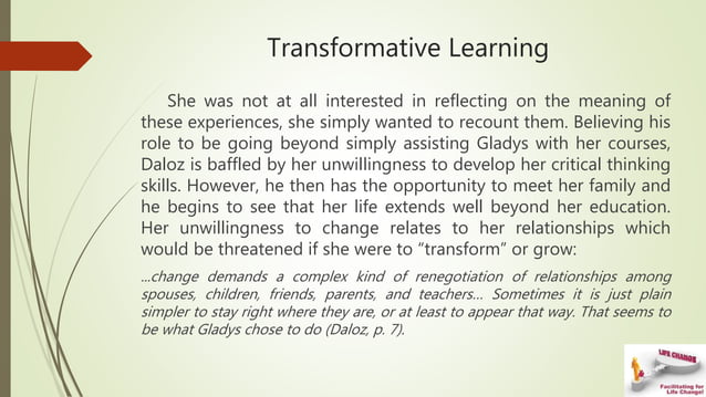 Transformative Learning | PPT