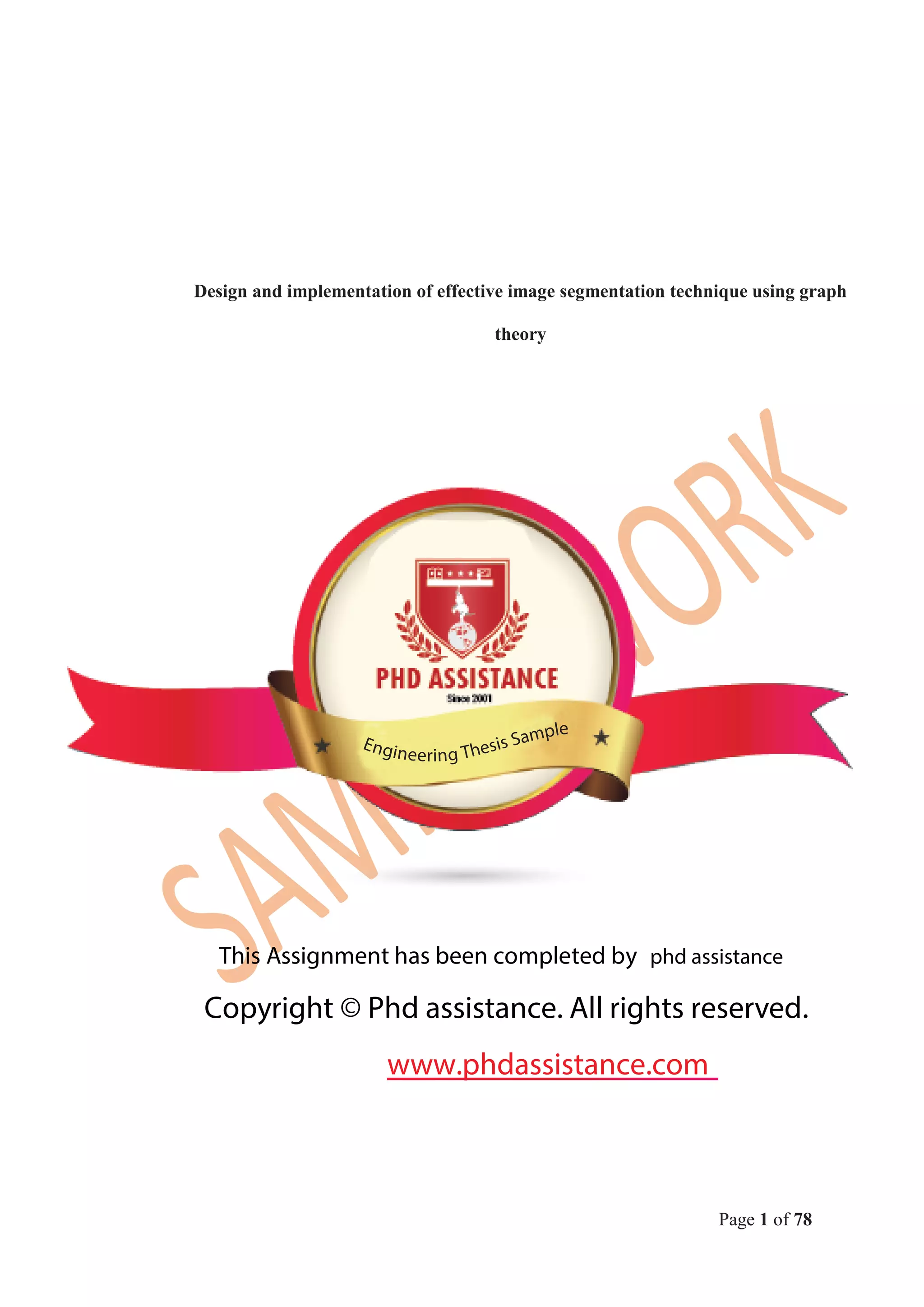 PhD engineering thesis sample work | PDF