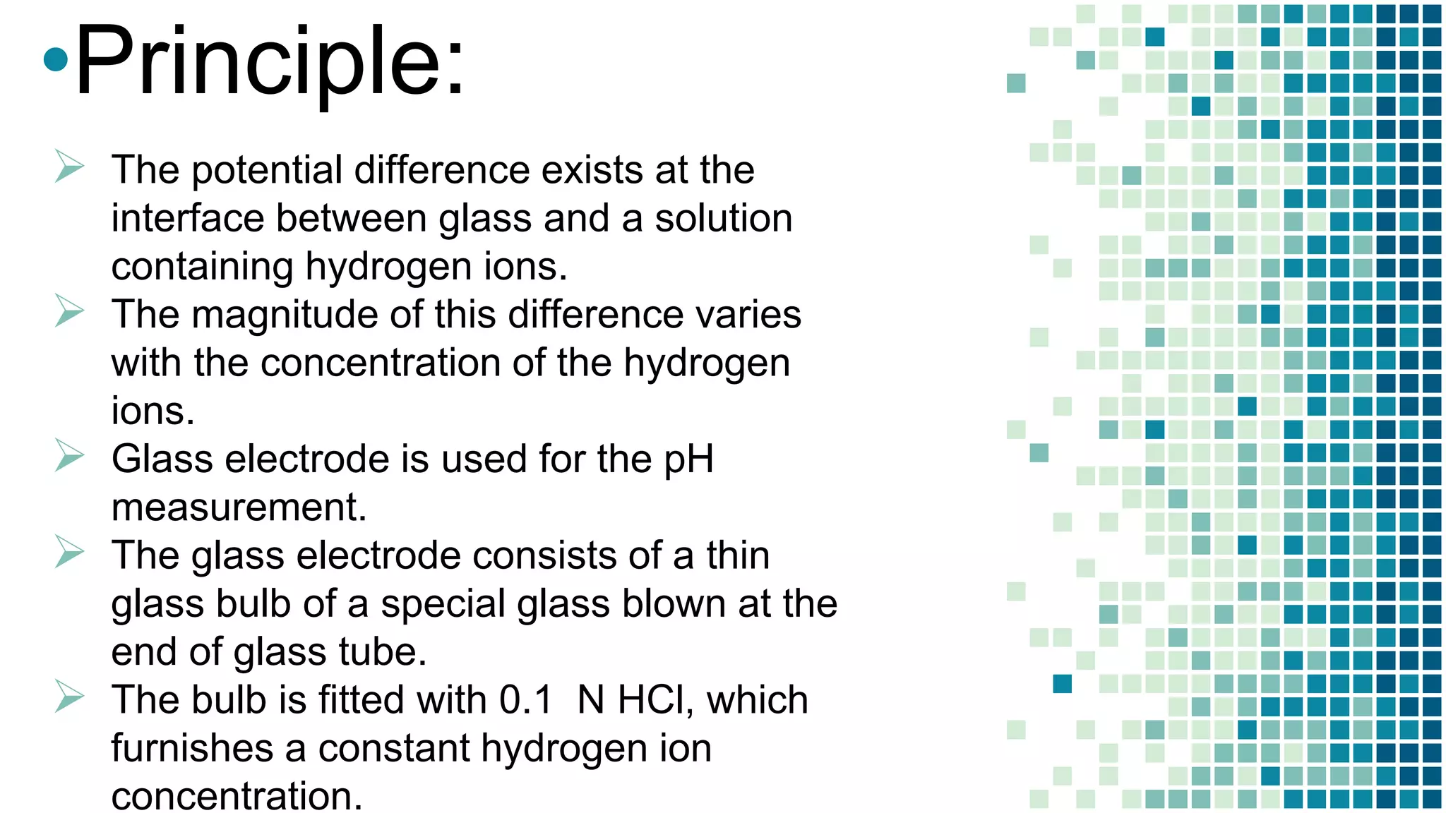 pH determination (electrometric method) | PPTX