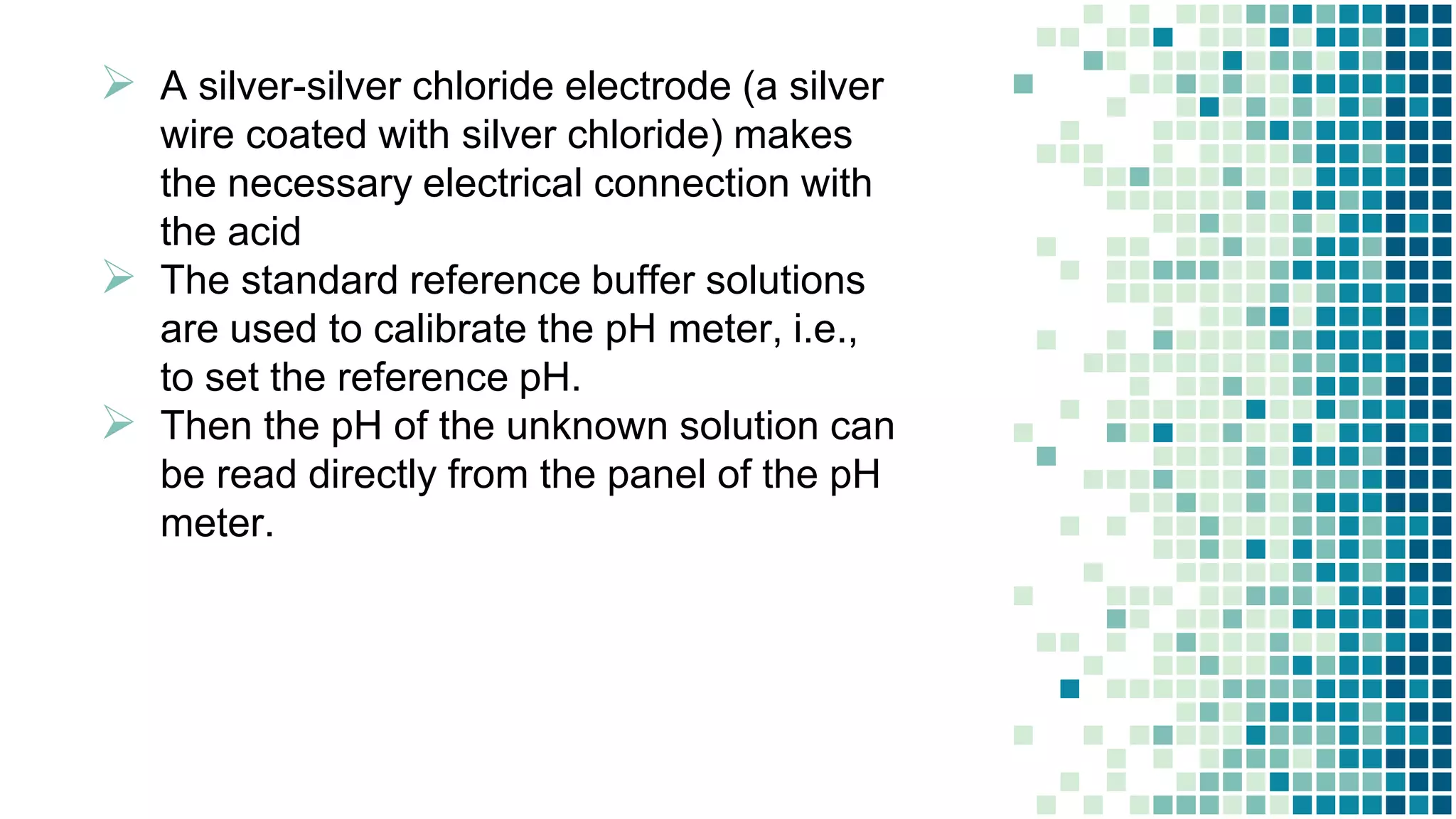 pH determination (electrometric method) | PPTX