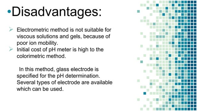 pH determination (electrometric method) | PPTX