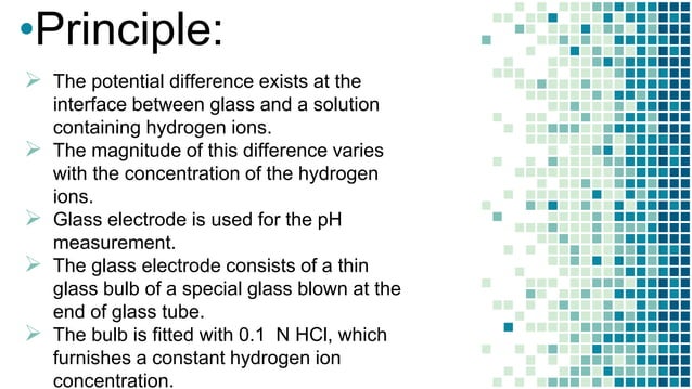 pH determination (electrometric method) | PPTX