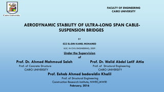 Aerodynamic stability of long span bridges | PDF