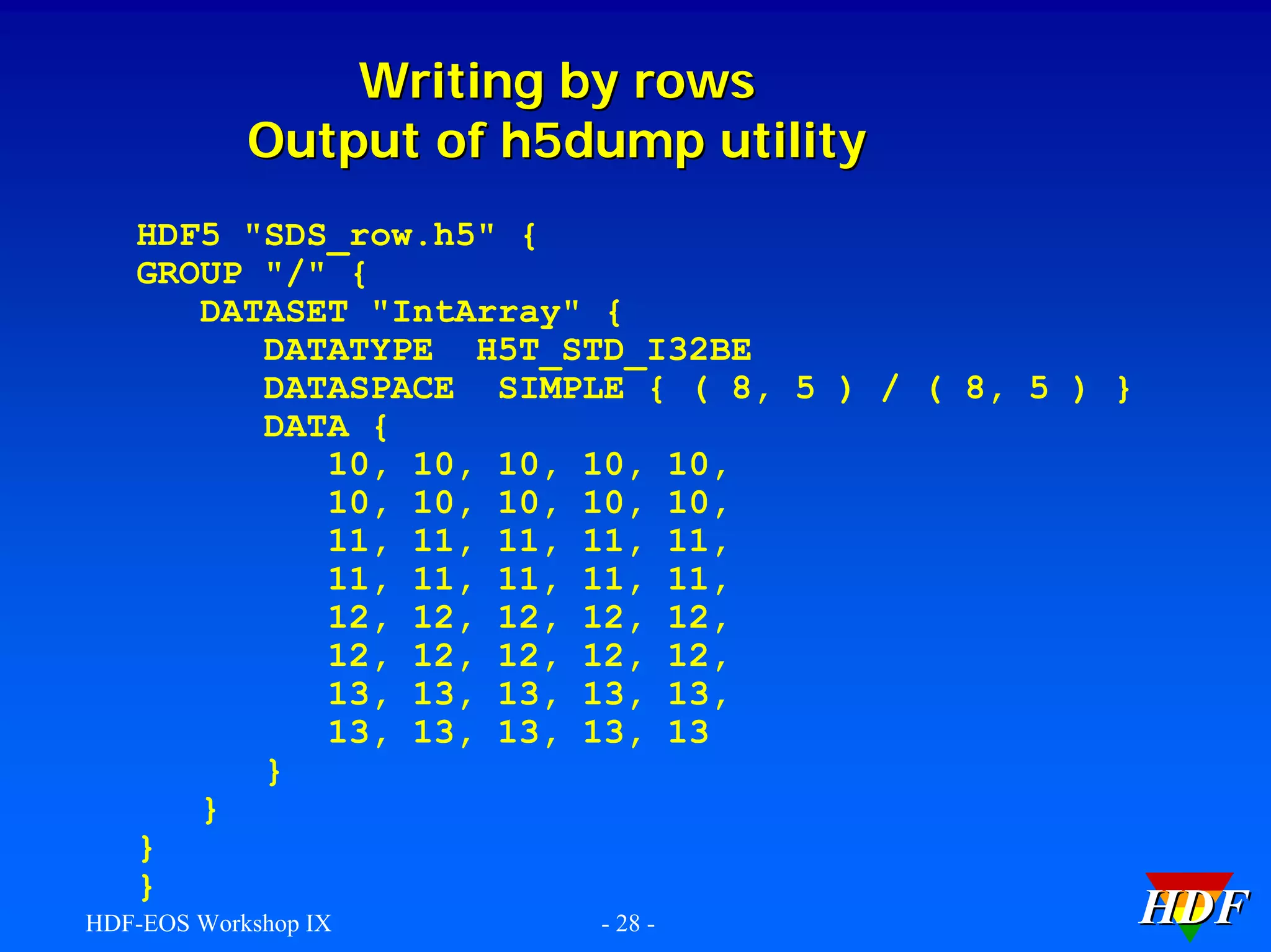 Parallel HDF5 Introductory Tutorial | PPT