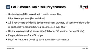 MS LAPS protection: portal for secure access to local admin passwords ...