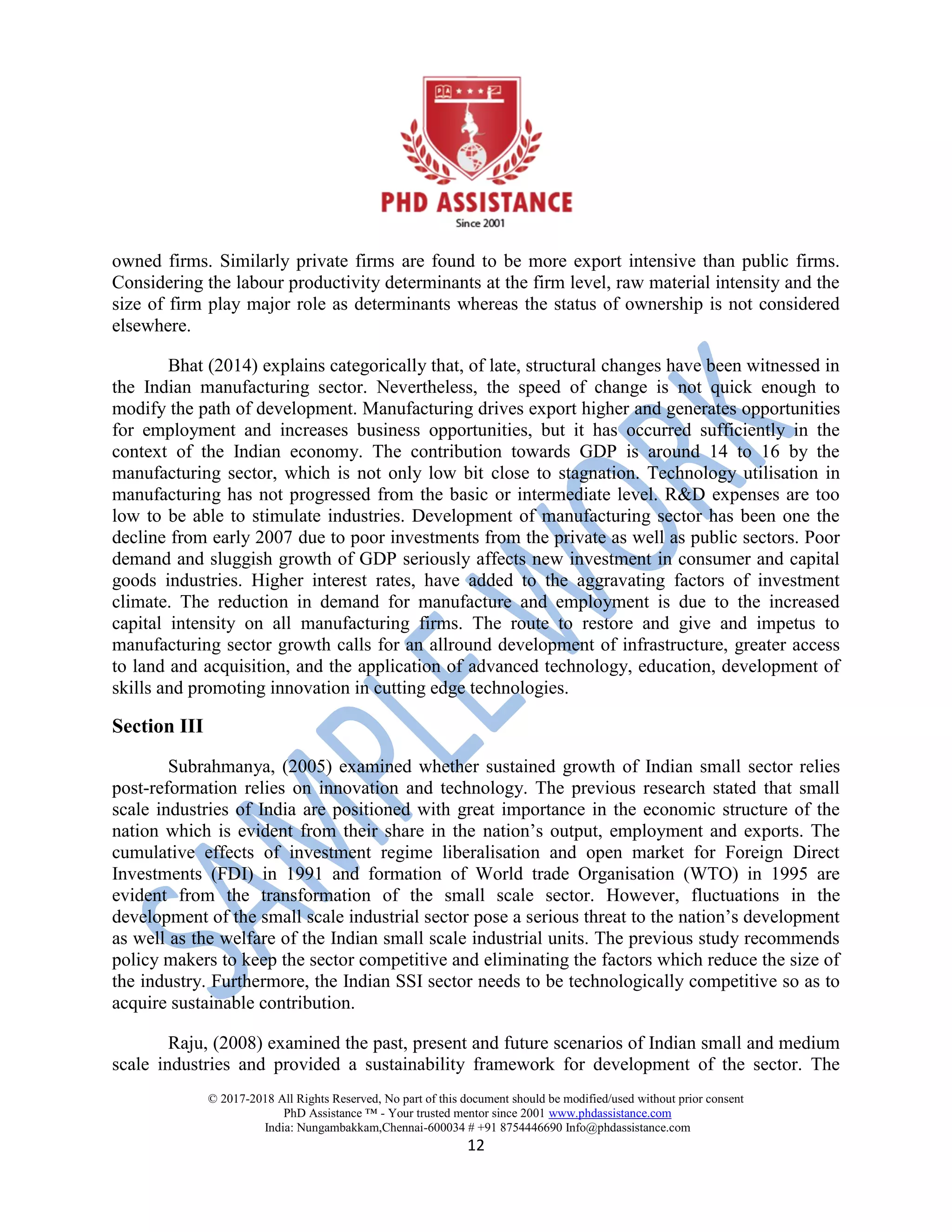 Phd literature review sample pdf | PDF