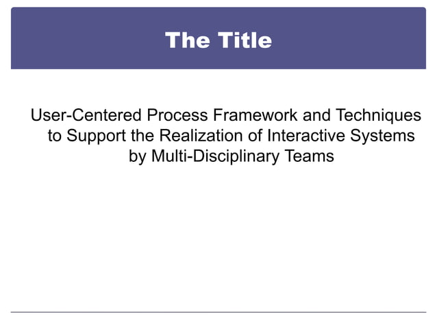 Slides of my PhD presentation | PPT