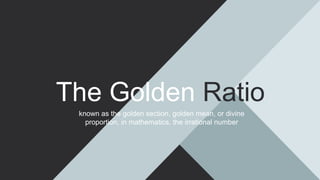 Applying the Golden Ratio in Graphic Design to Enhance the Graphic ...