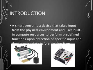Smart sensors, Smart Speed Bumps | PPTX