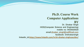 Phd presentation | PPT