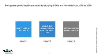 Hospital management: Patient-centered care, CEO appointments and their ...