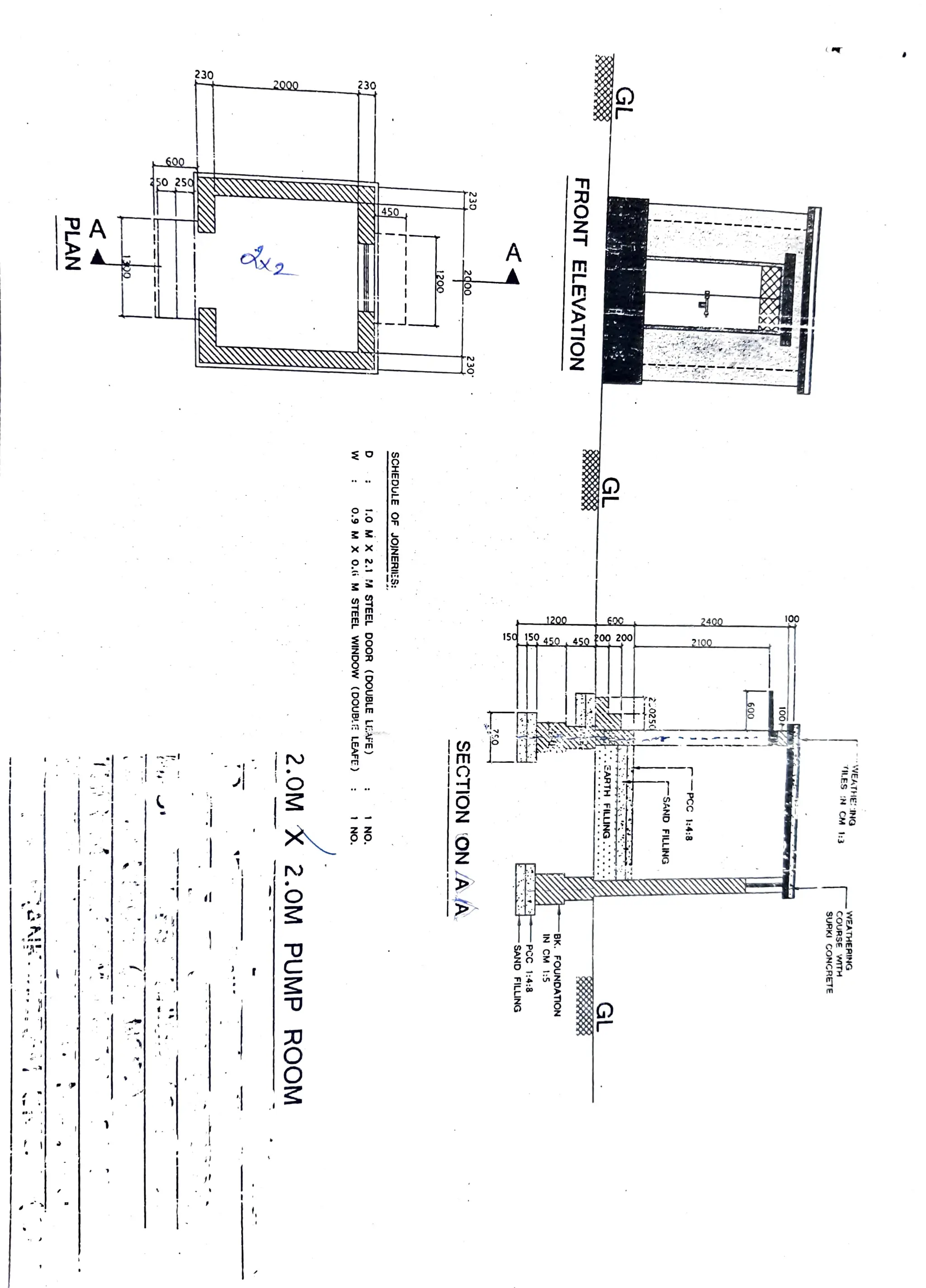 Pump house drawings for construction in water supply projects.pdf