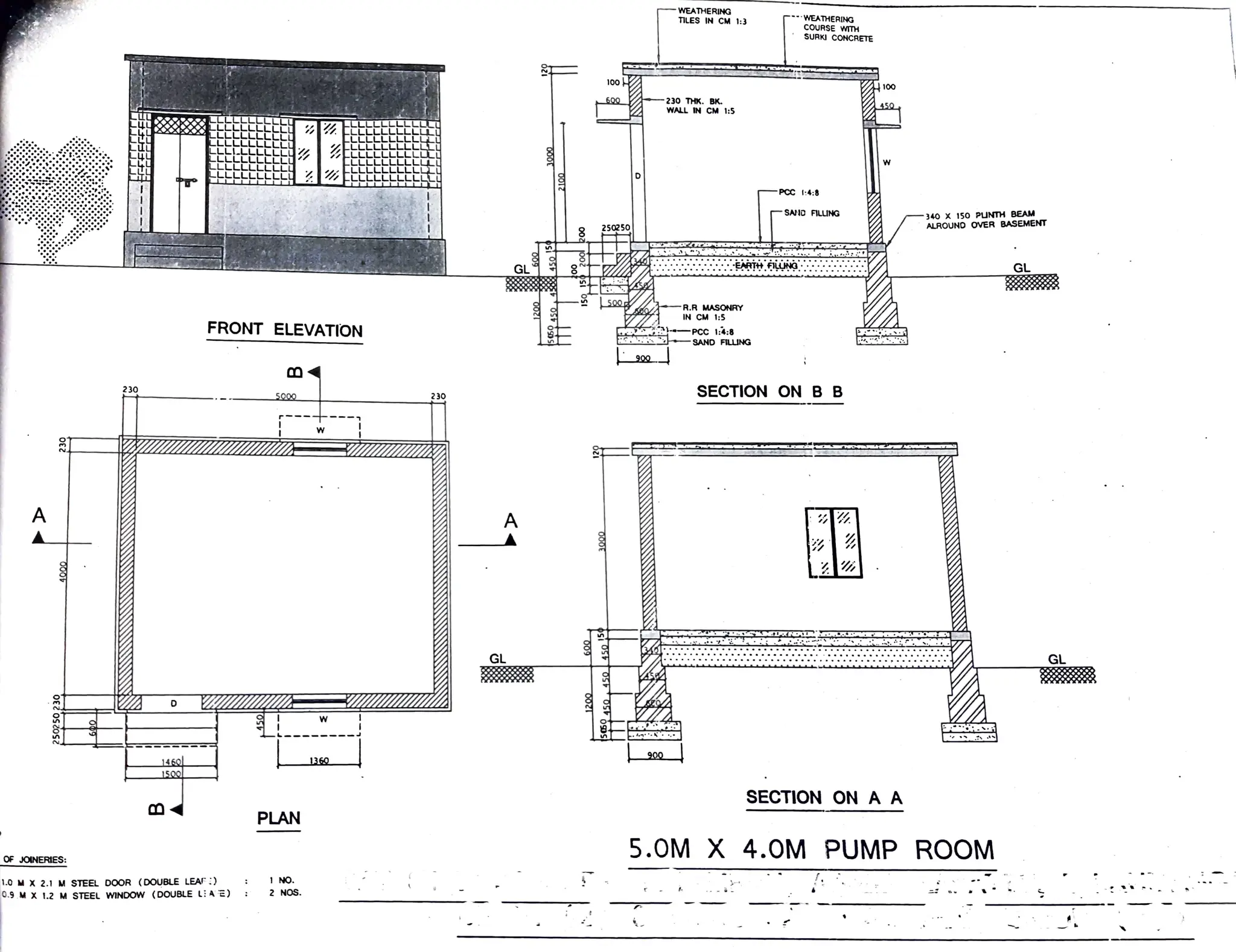 Pump house drawings for construction in water supply projects.pdf