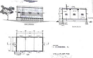 Pump house drawings for construction in water supply projects.pdf