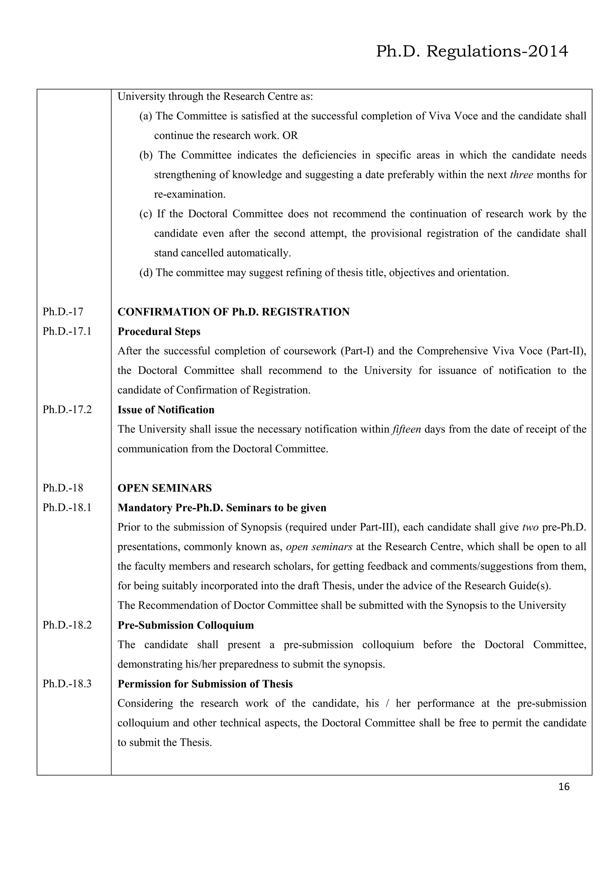 vtuPhdregulation2015 | PDF