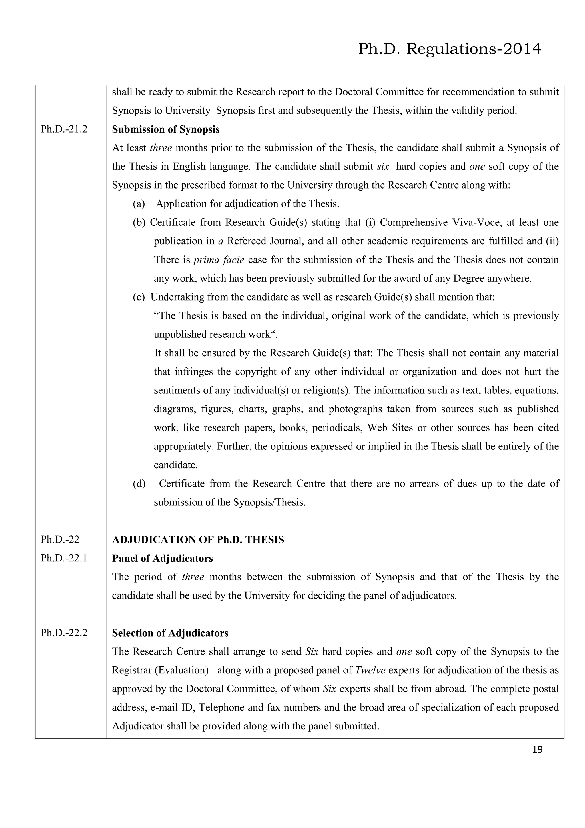 vtuPhdregulation2015 | PDF