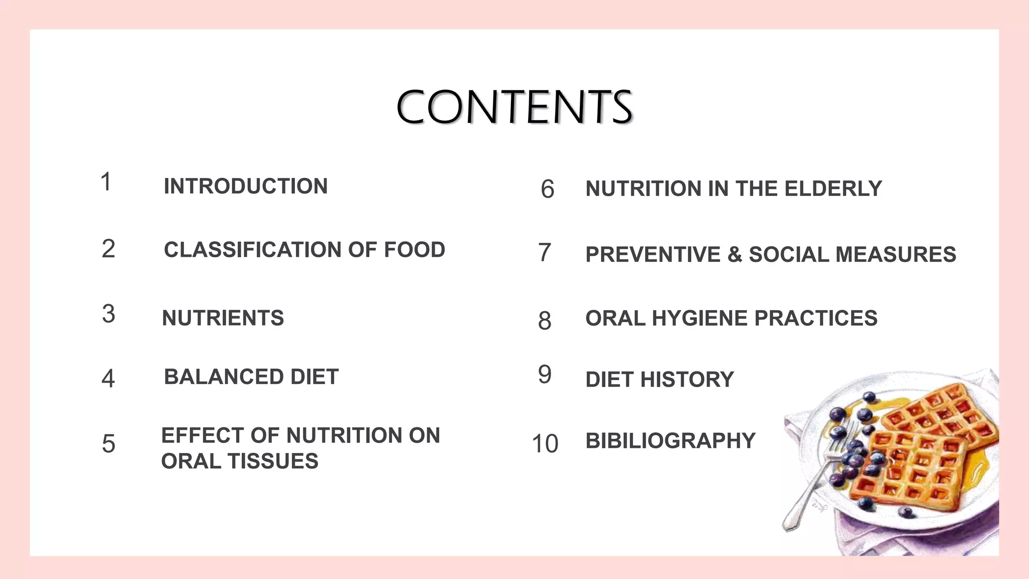 NUTRITION AND ORAL HEALTH | PPTX