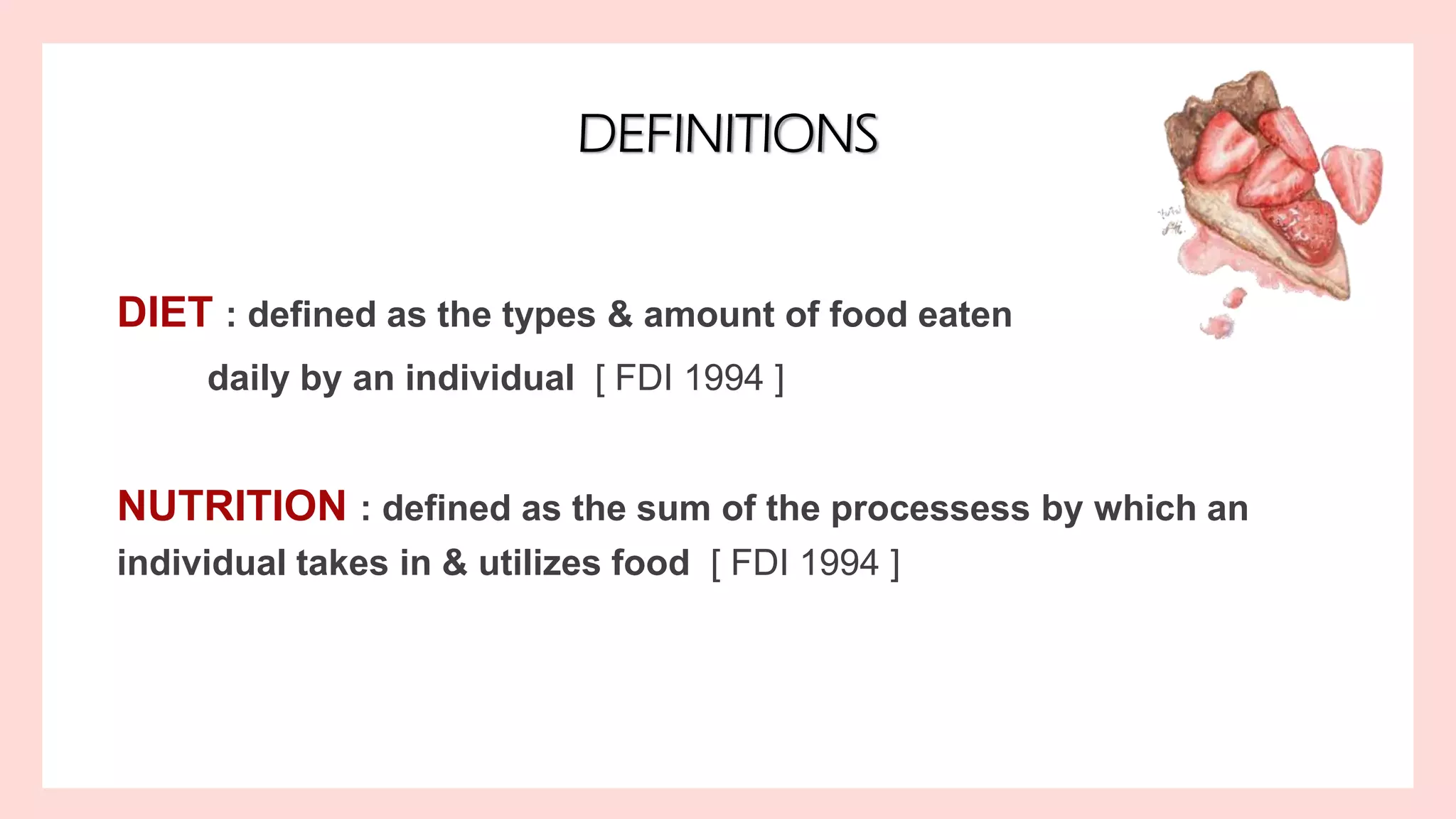 NUTRITION AND ORAL HEALTH | PPTX