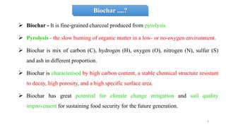 Effect of Biochar on Crop Productivity and Soil Health | PPT