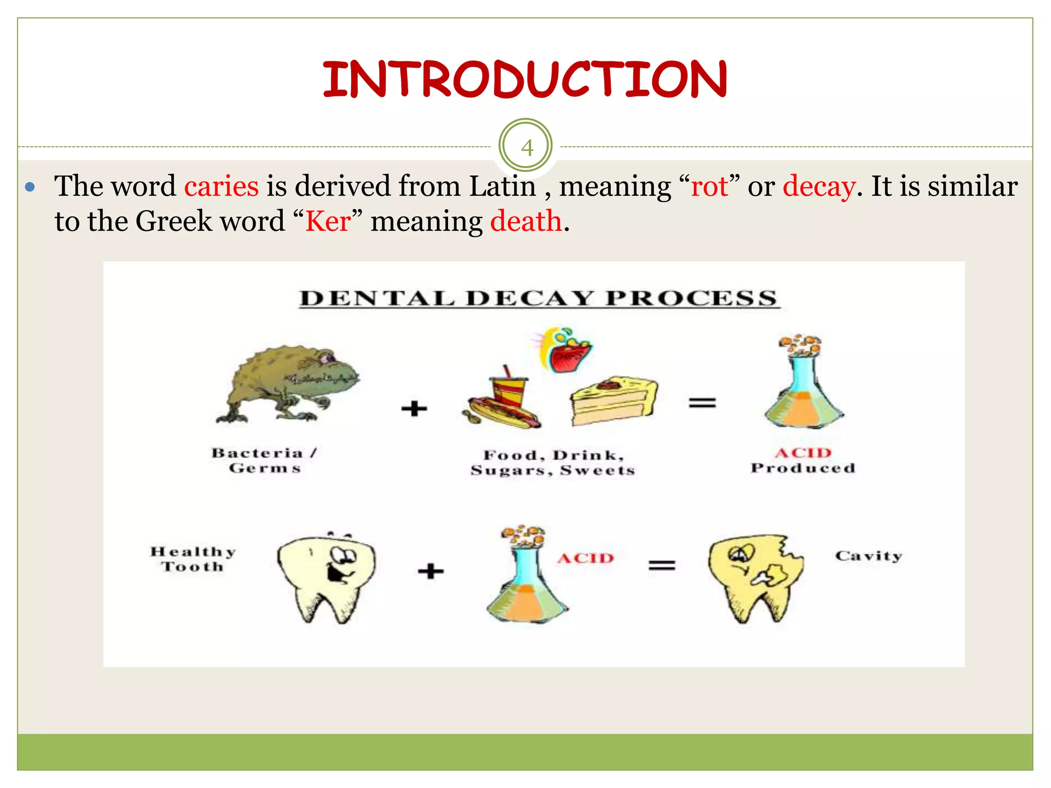 epidemiology of dental caries - public health dentistry | PPTX