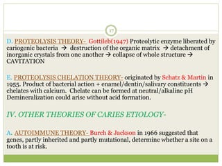 epidemiology of dental caries - public health dentistry | PPTX