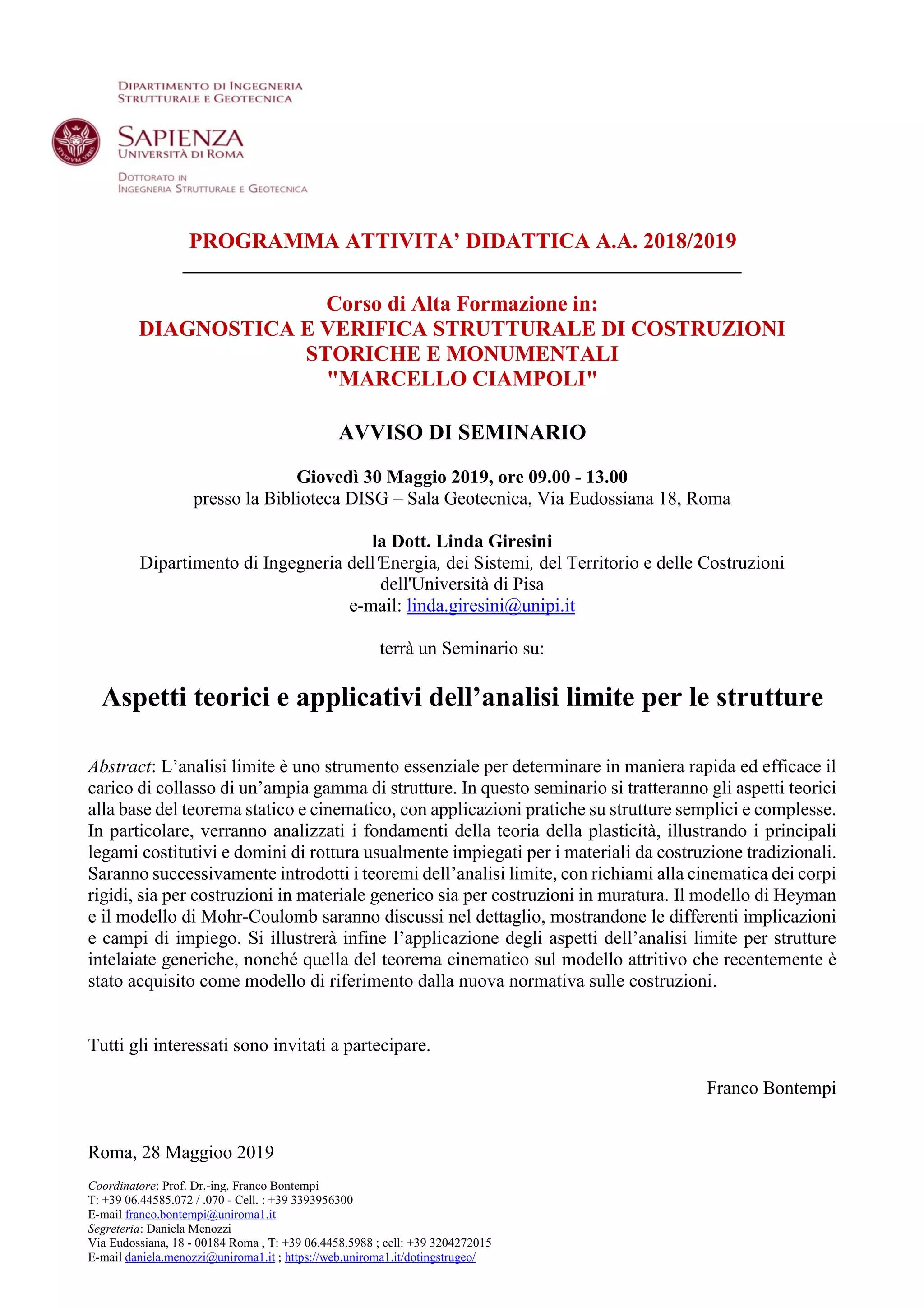 Aspetti teorici e applicativi dell’analisi limite per le strutture | PDF