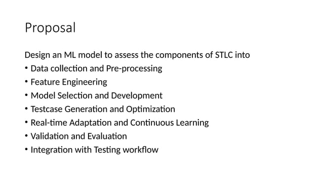 Enhancing Software Testing using Machine Learning Techniques | PPT