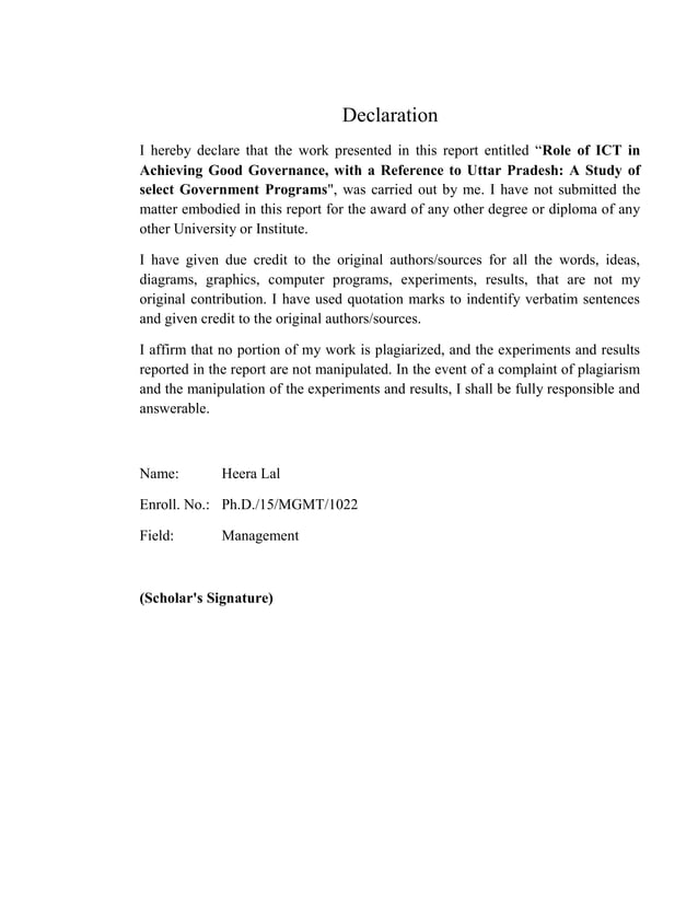 Ph.D. Thesis By Heera Lal | PDF